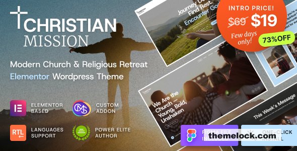 Christian Mission v1.0.1 - Religious Events & Retreats Church WordPress ...